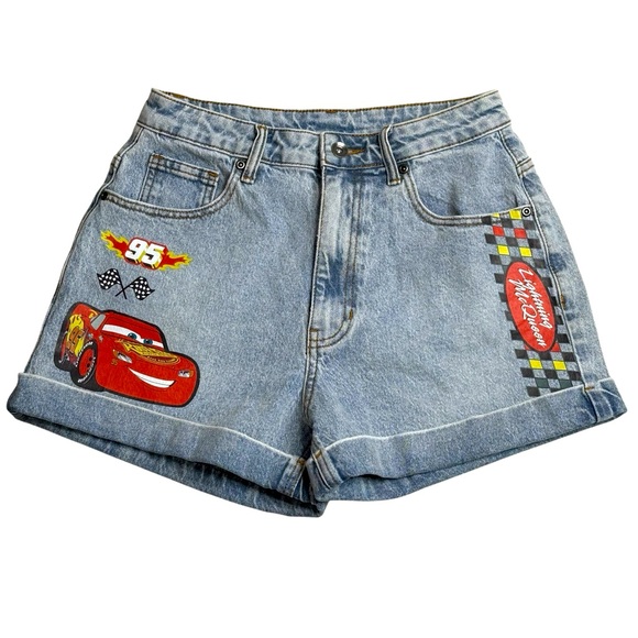 Disney | Shorts | Disney Pixar Lightening Mcqueen Cars Denim Shorts ...